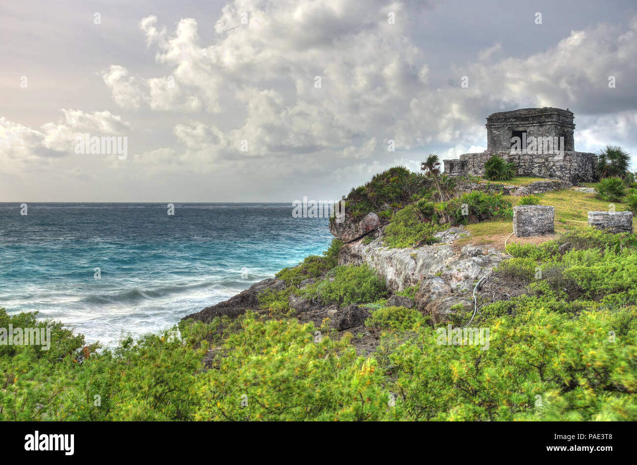Tulum ruins aerial hi-res stock photography and images - Alamy