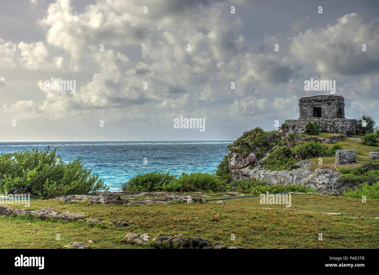 Aerial tulum ruins hi-res stock photography and images - Alamy