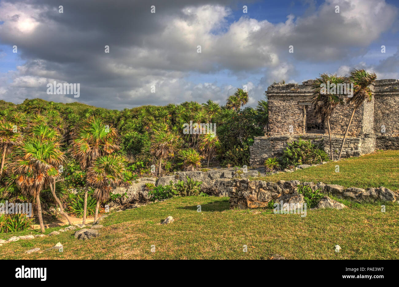 Tulum ruins aerial hi-res stock photography and images - Alamy