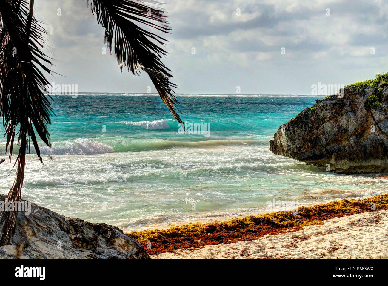 Tulum ruins aerial hi-res stock photography and images - Alamy