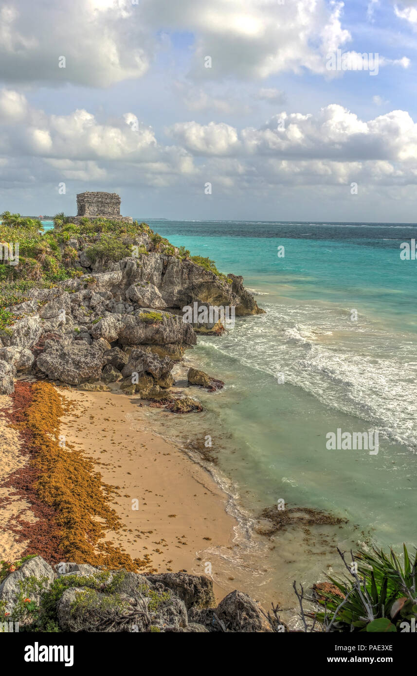 Tulum ruins aerial hi-res stock photography and images - Alamy