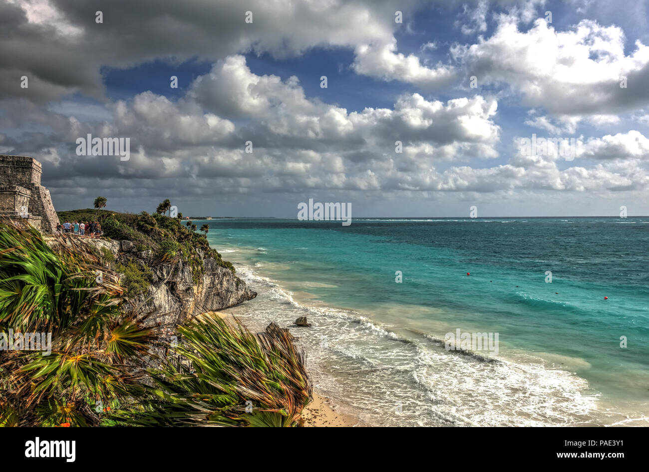 Aerial tulum ruins hi-res stock photography and images - Alamy