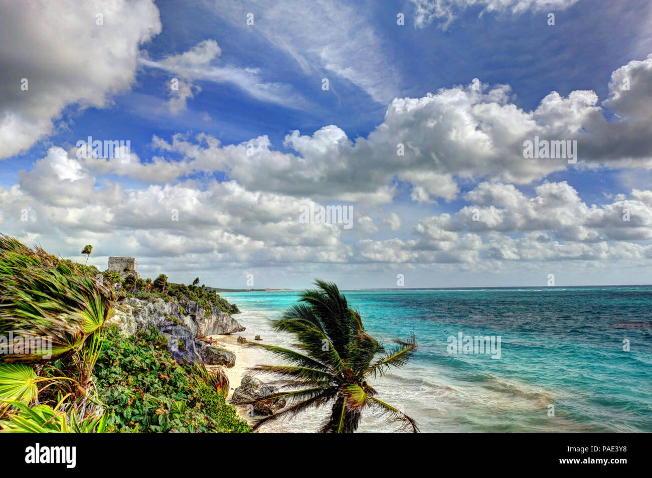 Tulum ruins aerial hi-res stock photography and images - Alamy