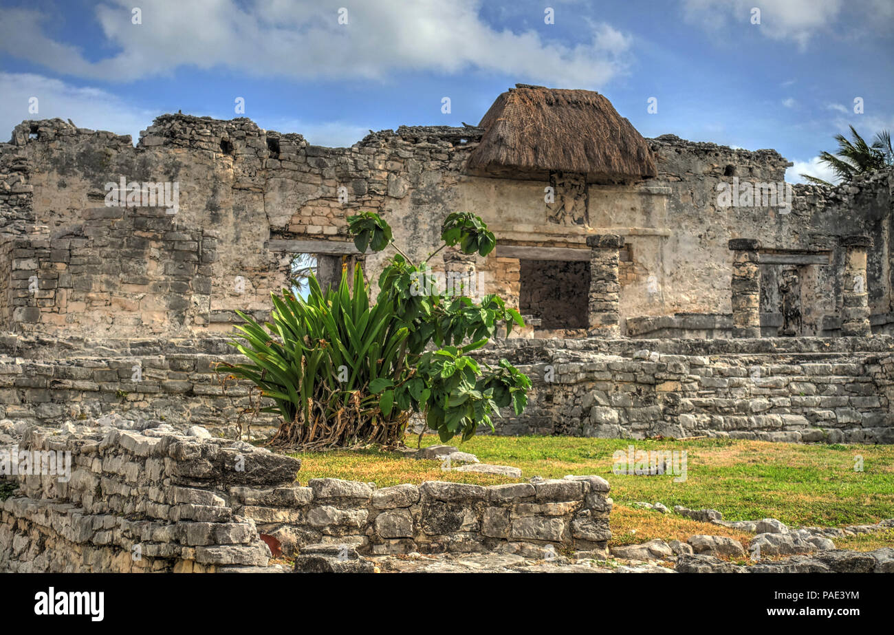 Tulum ruins aerial hi-res stock photography and images - Alamy
