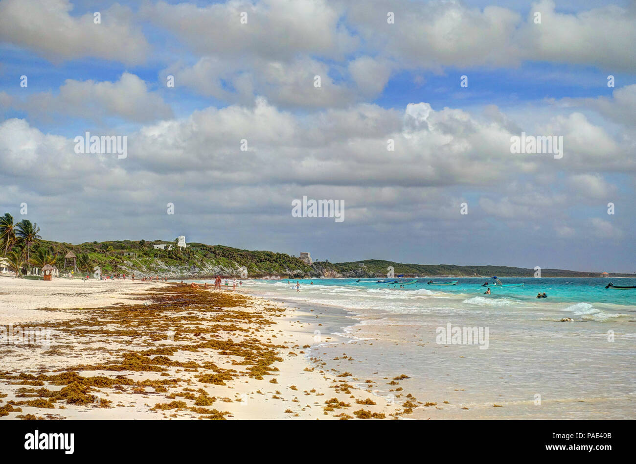 Tulum ruins aerial hi-res stock photography and images - Alamy