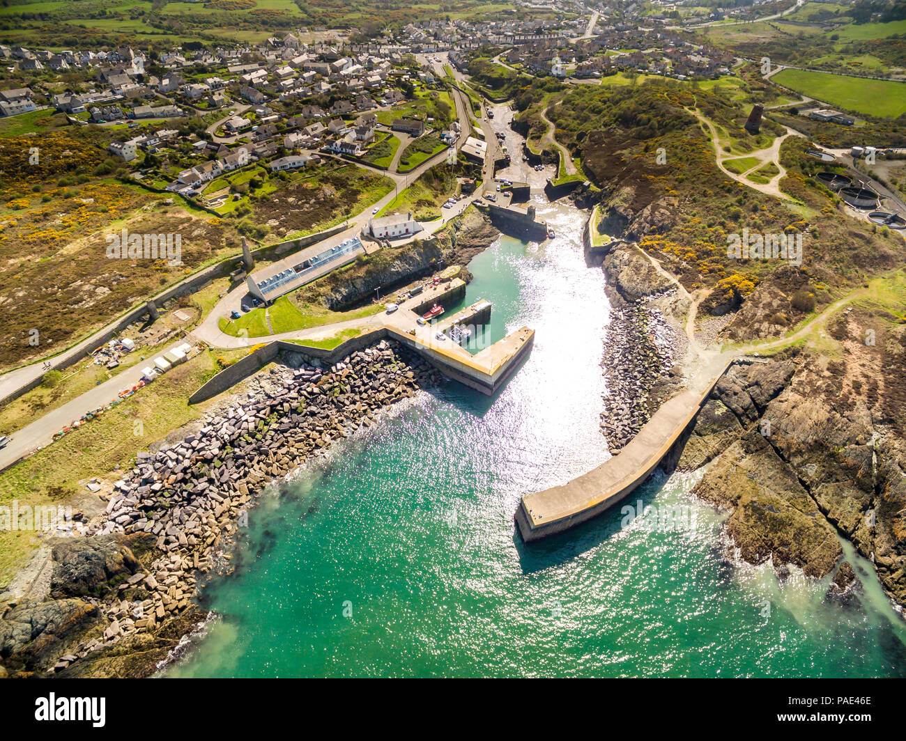Amlwch port amlwch anglesey north wales uk fishing boat hi-res stock ...