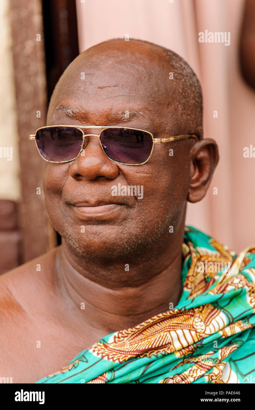 ACCRA, GHANA - MARCH 4, 2012: Unidentified Ghanaian man portrait in ...