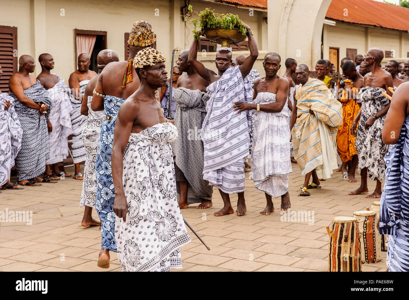 ACCRA, GHANA - MARCH 4, 2012: Unidentified Ghanaian people during the ...
