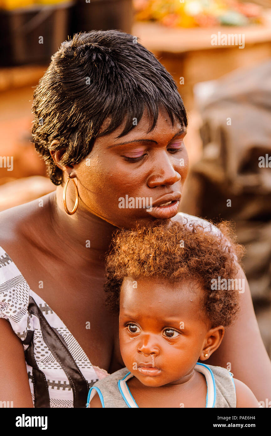 ACCRA, GHANA - MARCH 5, 2012: Unidentified Ghanaian baby boy on his ...