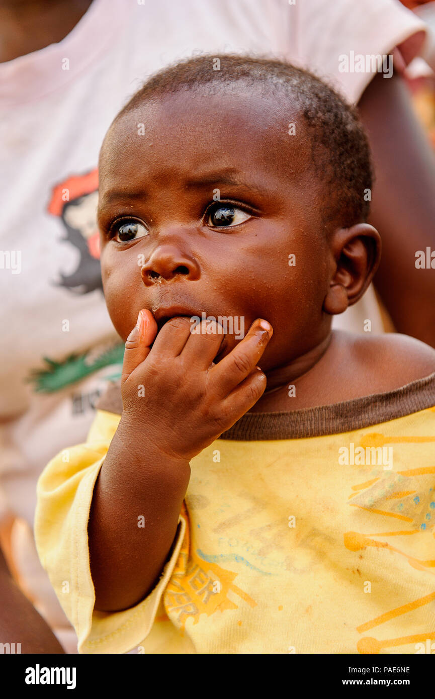 ACCRA, GHANA - MARCH 5, 2012: Unidentified Ghanaian baby boy in Ghana ...