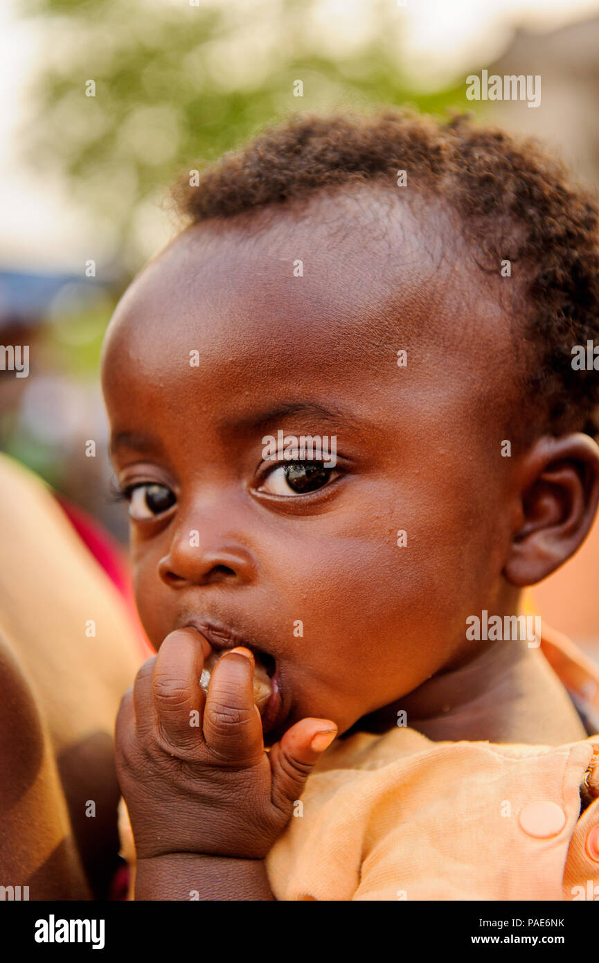ACCRA, GHANA - MARCH 5, 2012: Unidentified Ghanaian baby boy in Ghana ...