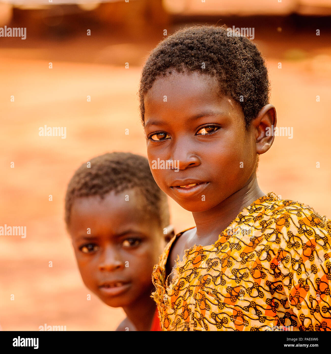 ACCRA, GHANA - MARCH 5, 2012: Unidentified Ghanaian boy in the street ...