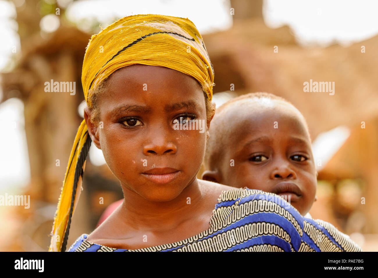 ACCRA, GHANA - MARCH 6, 2012: Unidentified Ghanaian beautiful sad girl ...