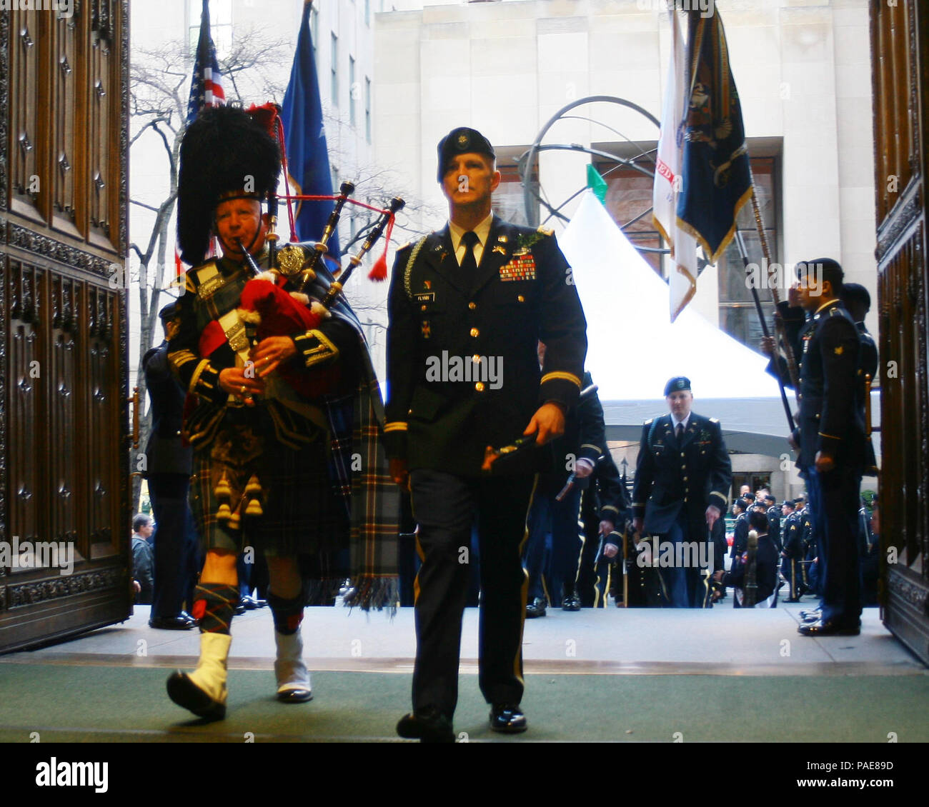 New York Army National Guard Lt. Col. Sean Flynn, commander of the 1st Battalion 69th Infantry ...
