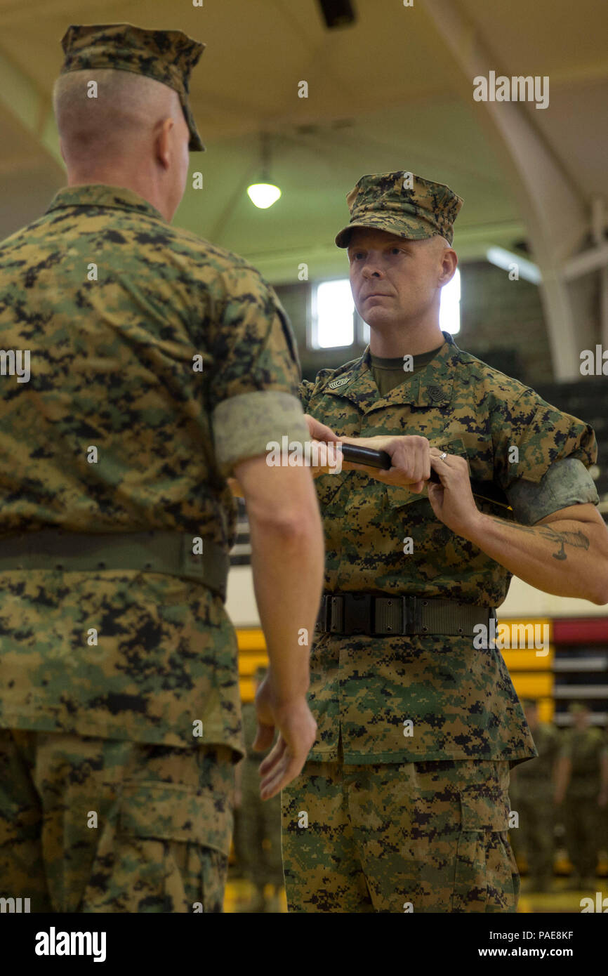Colonel Ryan S. Rideout, 24th Marine Expeditionary Unit commanding ...