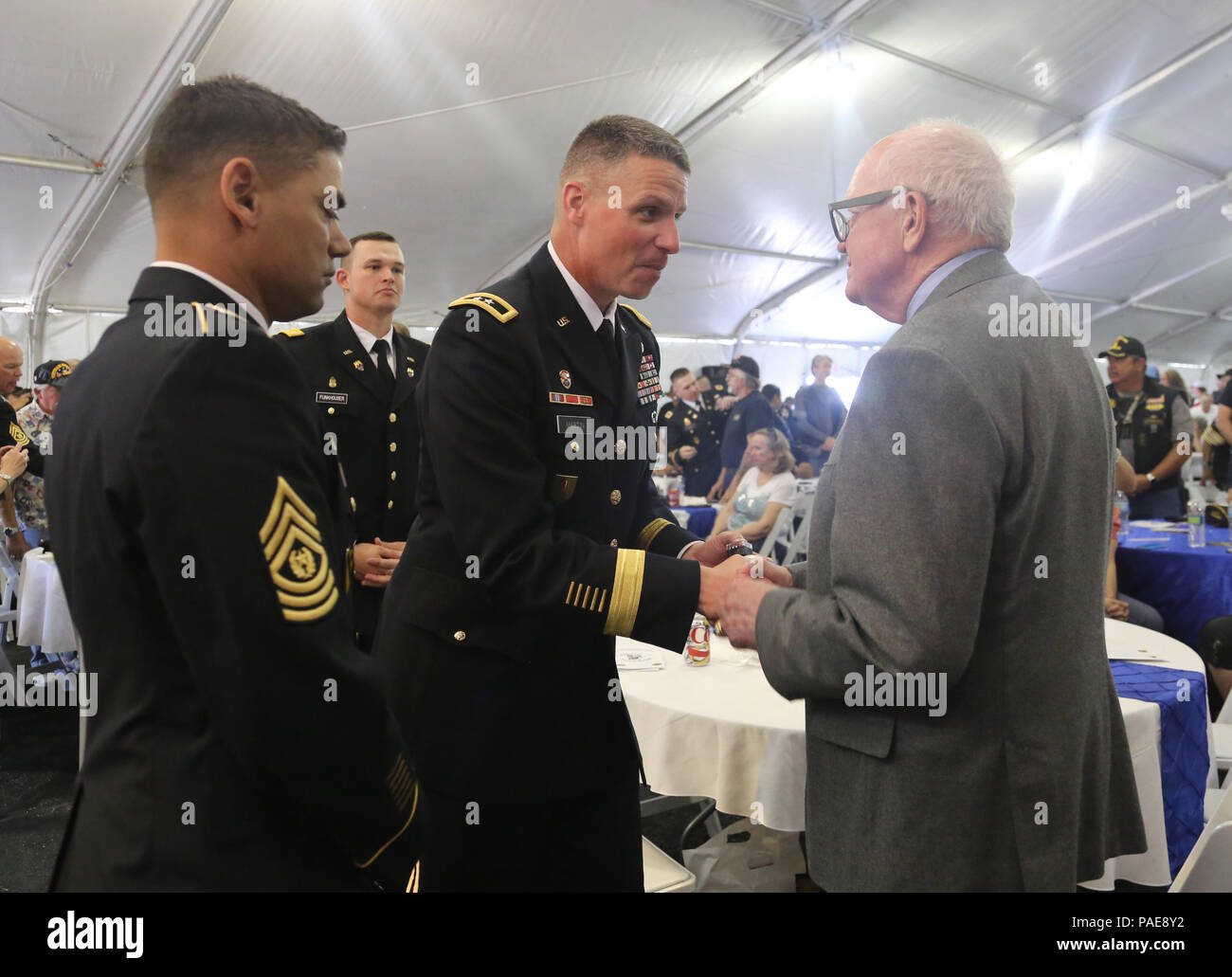 During the 50th Vietnam Commemoration at Fort Irwin, California, Maj ...