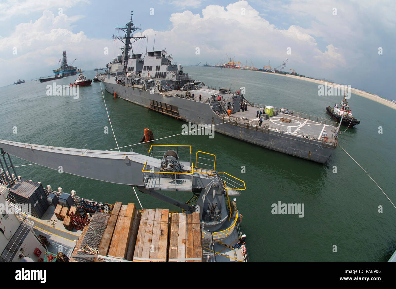 SEA (Oct. 6, 2017) The Arleigh Burke-class guided missile destroyer USS ...