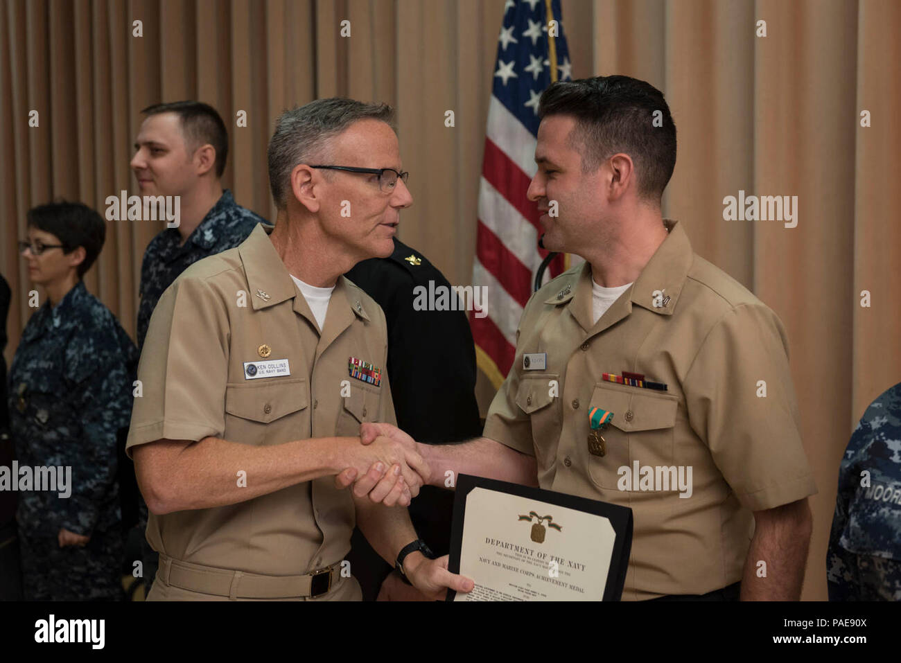WASHINGTON (Oct. 18, 2017) Captain Ken Collins, commanding officer of U ...