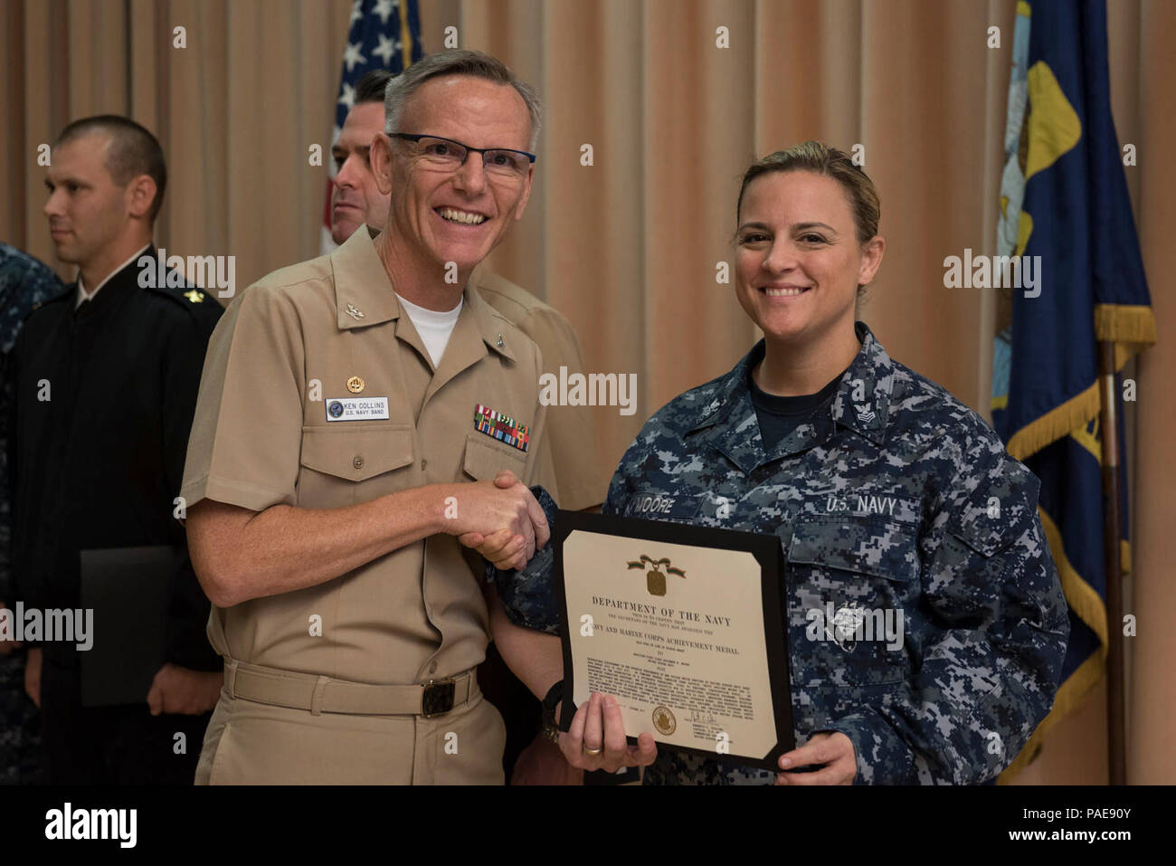 WASHINGTON (Oct. 18, 2017) Captain Ken Collins, commanding officer of U ...