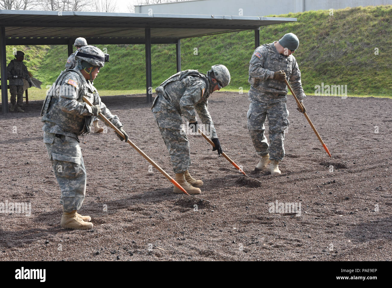 Spc. Nichoals Thurman (fare right) and other soldiers with 66th ...