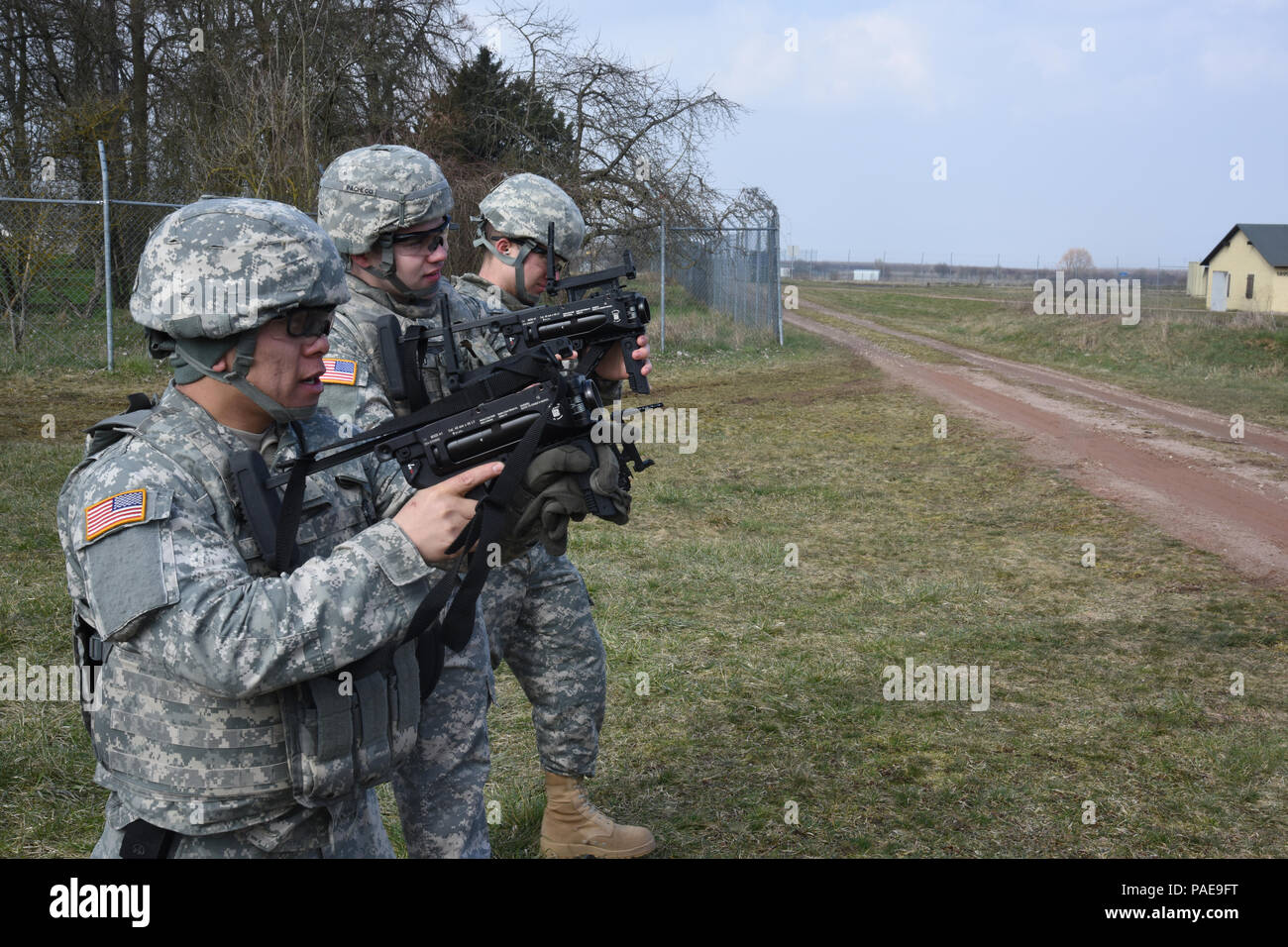 Soldiers from 66th Military Intelligence Brigade prepare themselves for ...