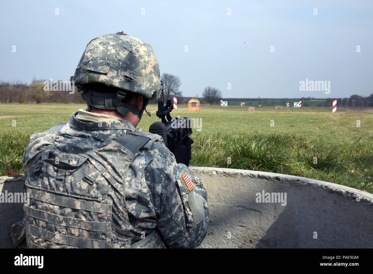 A soldier from 66th Military Intelligence Brigade worked on ...