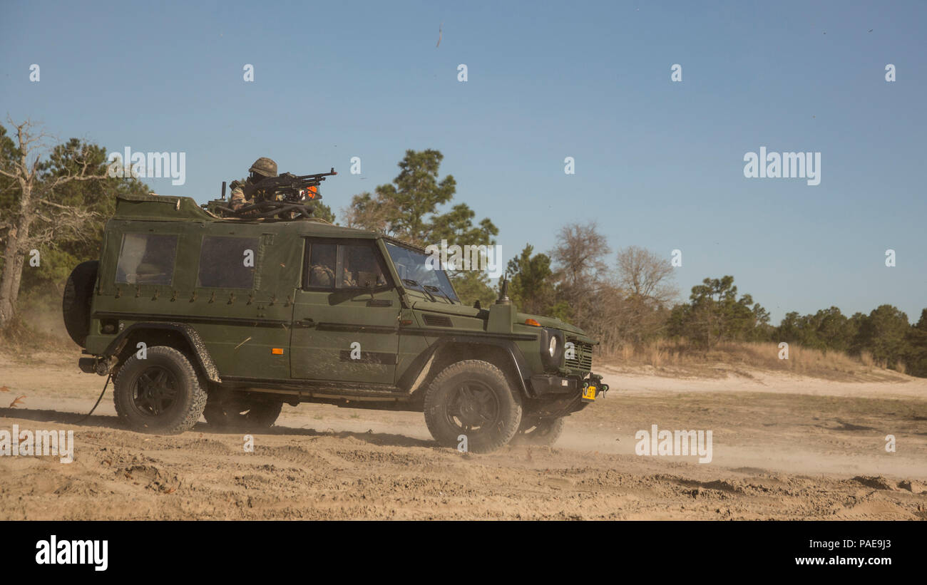 Dutch Marines with 32nd Raiding Company provide security in a Mercedes ...