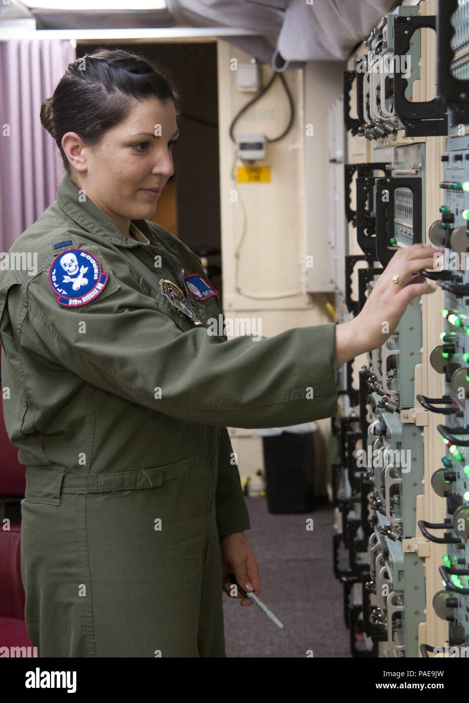 First Lt. Mary Vasta, 319th Missile Squadron combat crew commander ...
