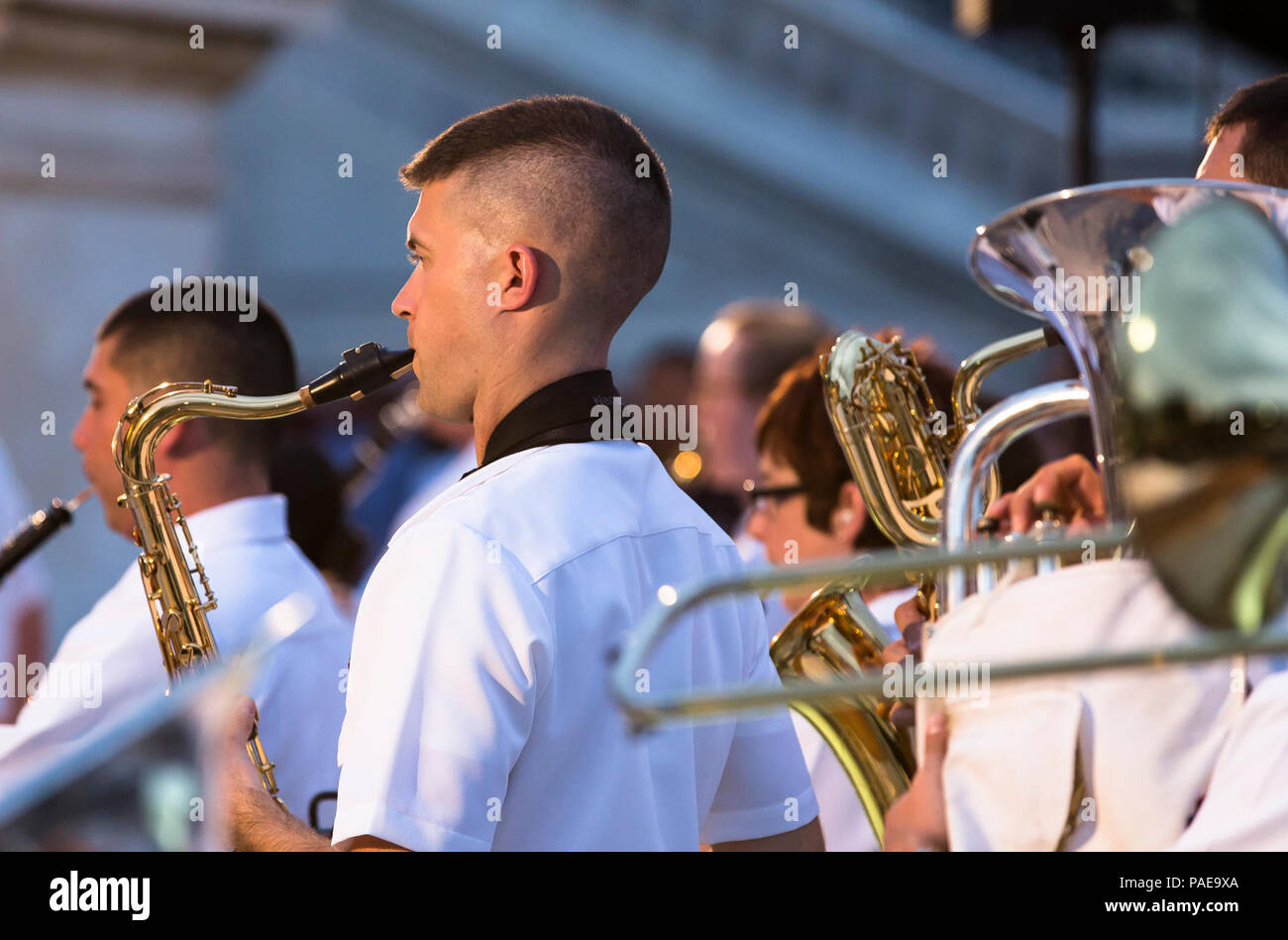 U.S. military band Stock Photo - Alamy