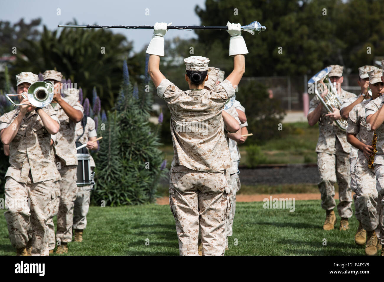 Staff Sgt. Monica Preston, assistant drum major and clarinet ...