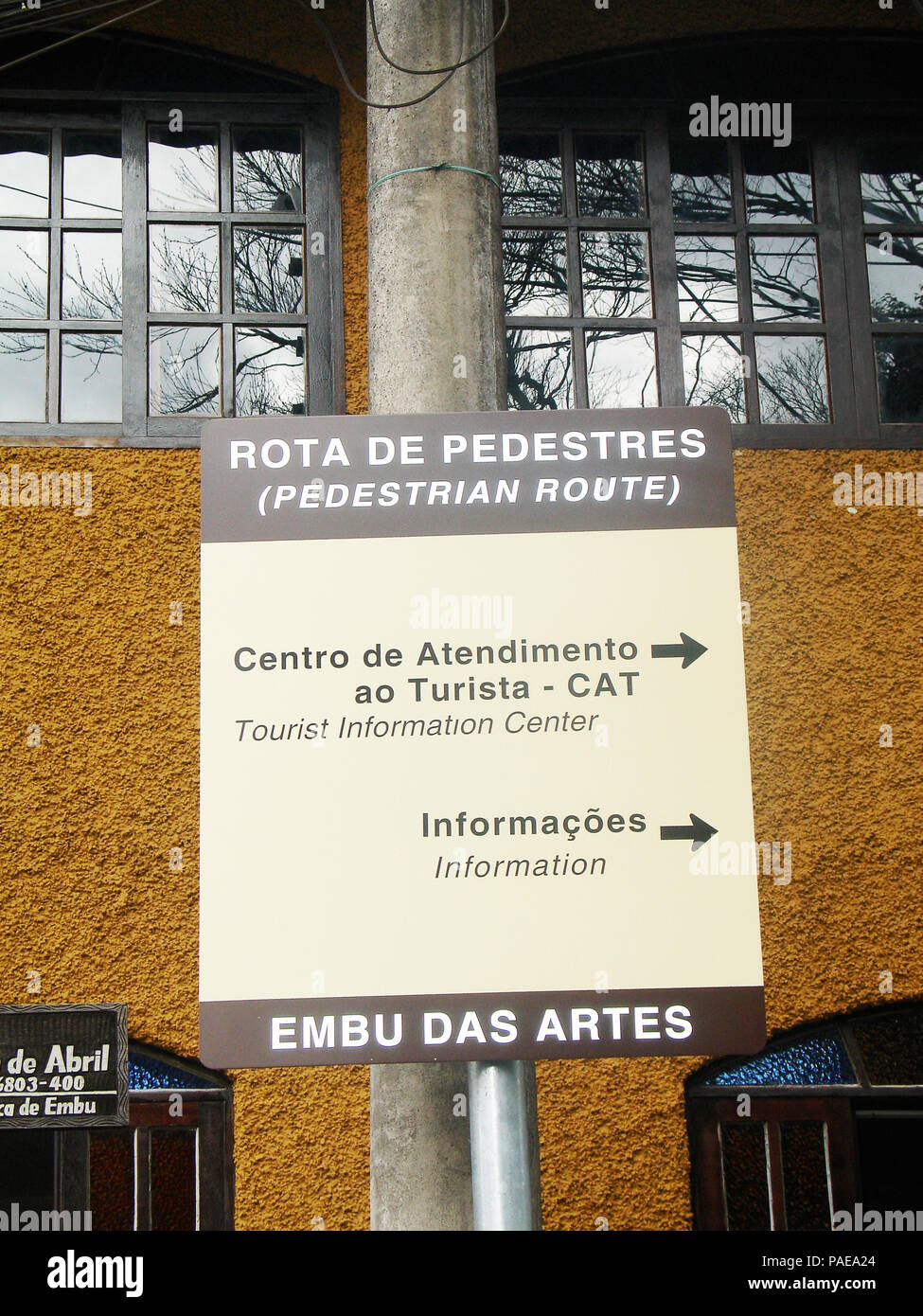 Plaque of Information, Embu das Artes, São Paulo, Brazil Stock Photo ...
