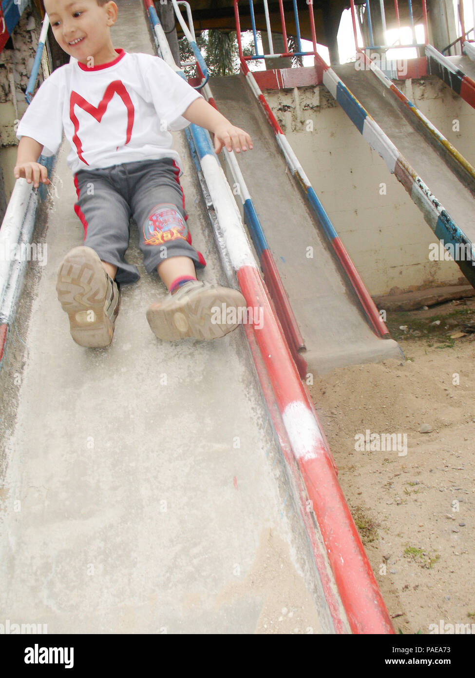 Boy Playing in the Scale, São Paulo, Brazil Stock Photo - Alamy