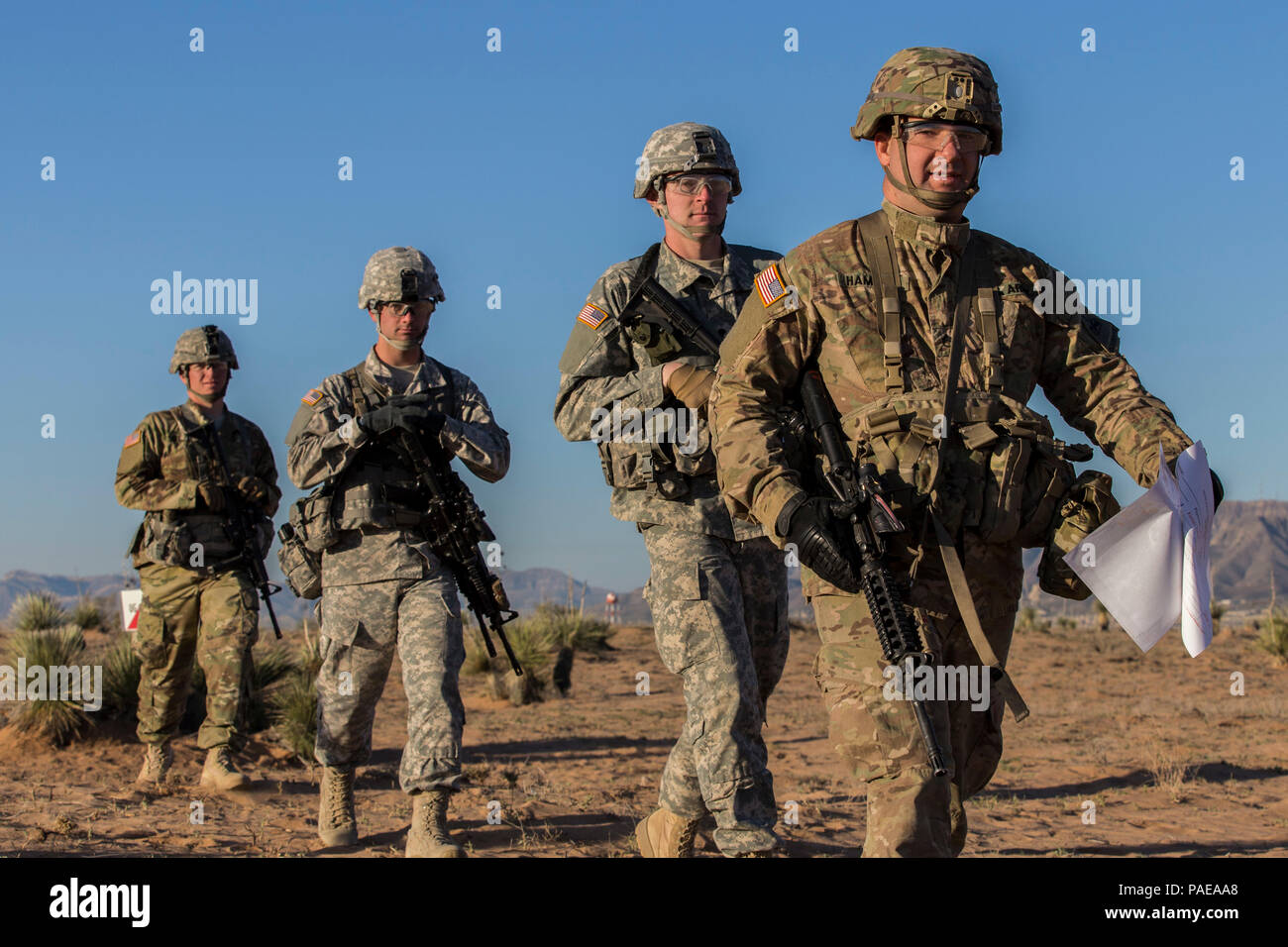 Soldiers with 6th Squadron, 1st Cavalry Regiment, move to the next ...