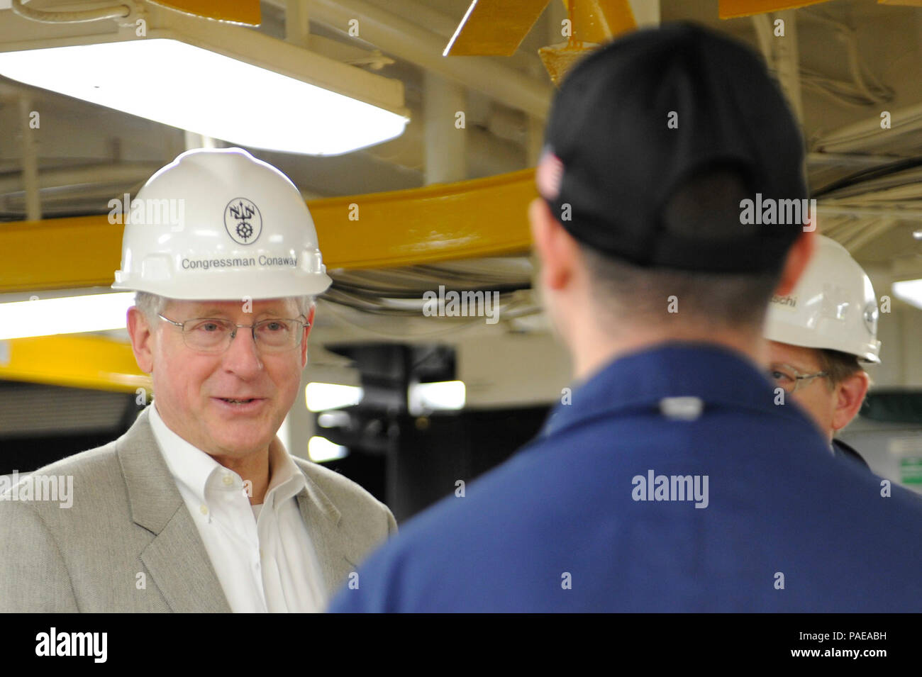 NEWPORT NEWS, Va. (Mar. 25, 2016) -- Rep. Mike Conway of Texas tours ...