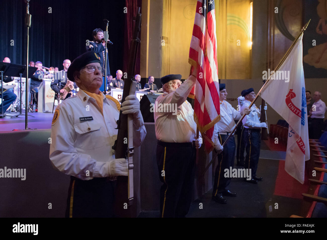 The Red Bluff American Legion color guard present the colors while ...