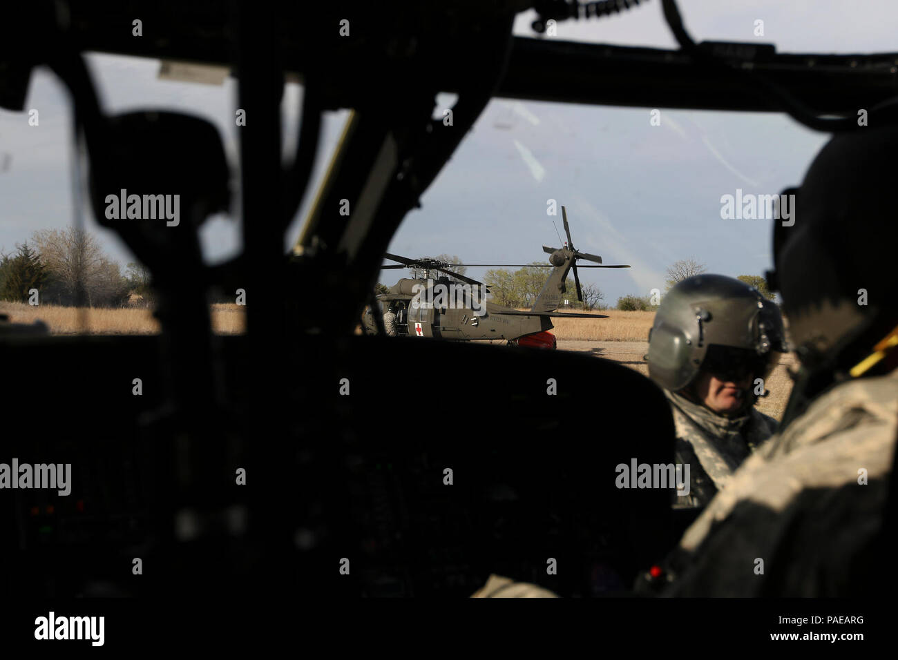 Four UH-60 Black Hawk helicopters piloted and crewed by Soldiers with ...