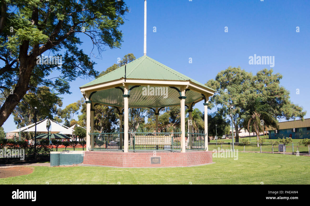 Bandstand rotunda in Sturt Park, Broken Hill, New South Wales ...