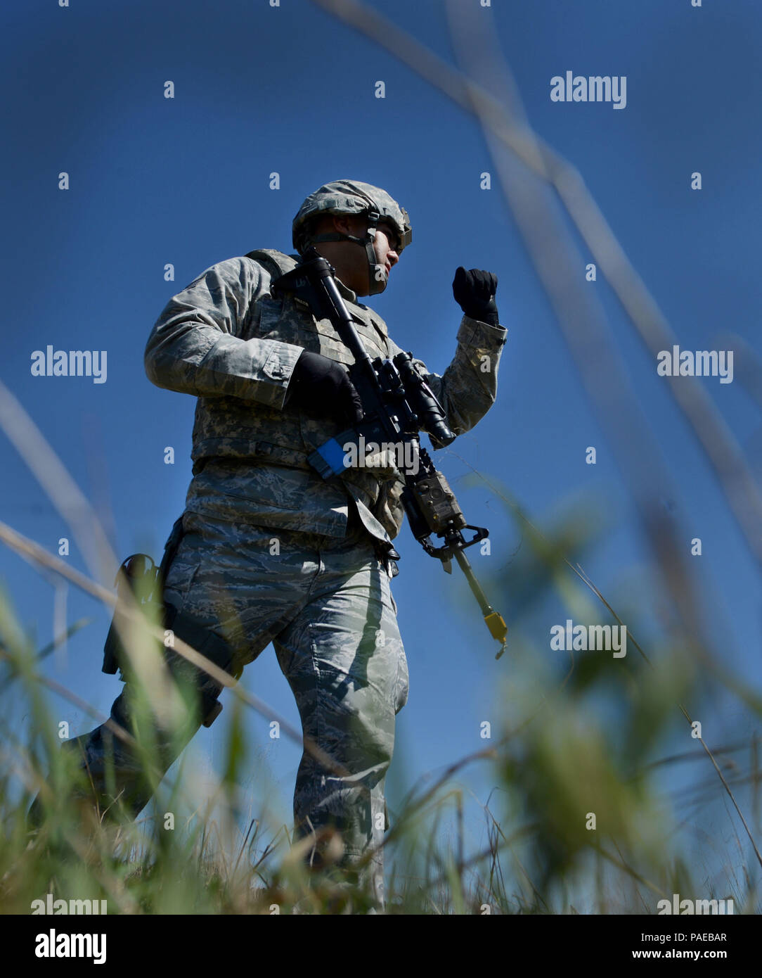 U.S Air Force Airman Julian Arnold, 20th Security Forces Squadron base ...