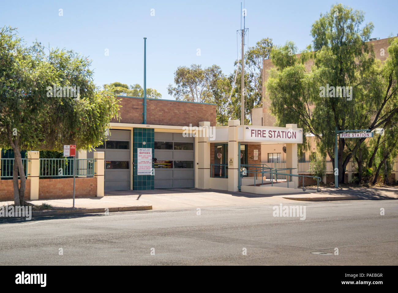 The fire station building in the heritage city of New South Wales ...
