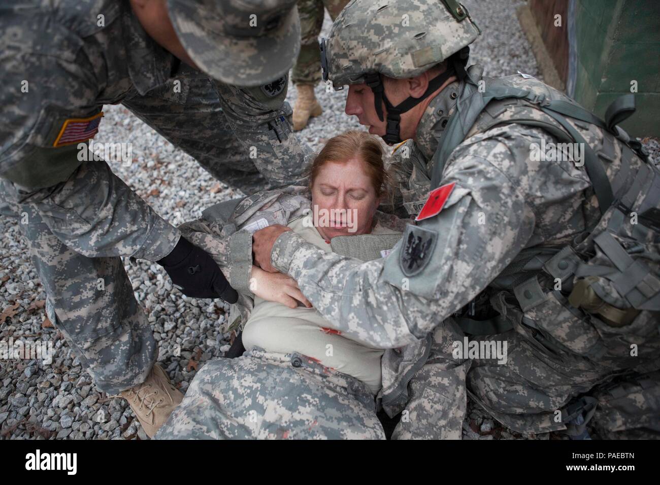 U.S. Army Spc Justin Ruzicka with the 11th Aviation Command competes in ...