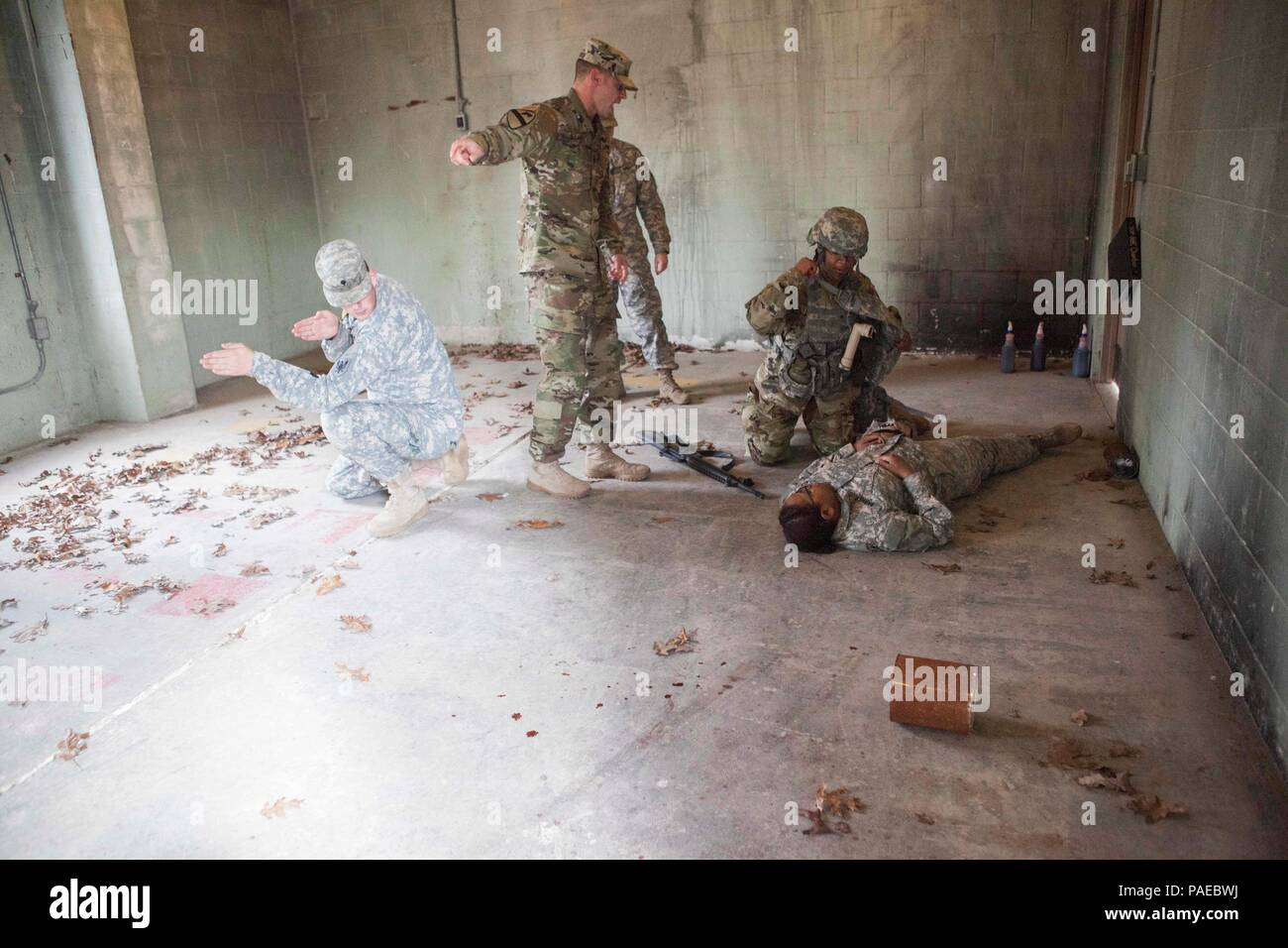 U.S. Army Sgt. Angel Hunter of the 11th Aviation Command competes in ...