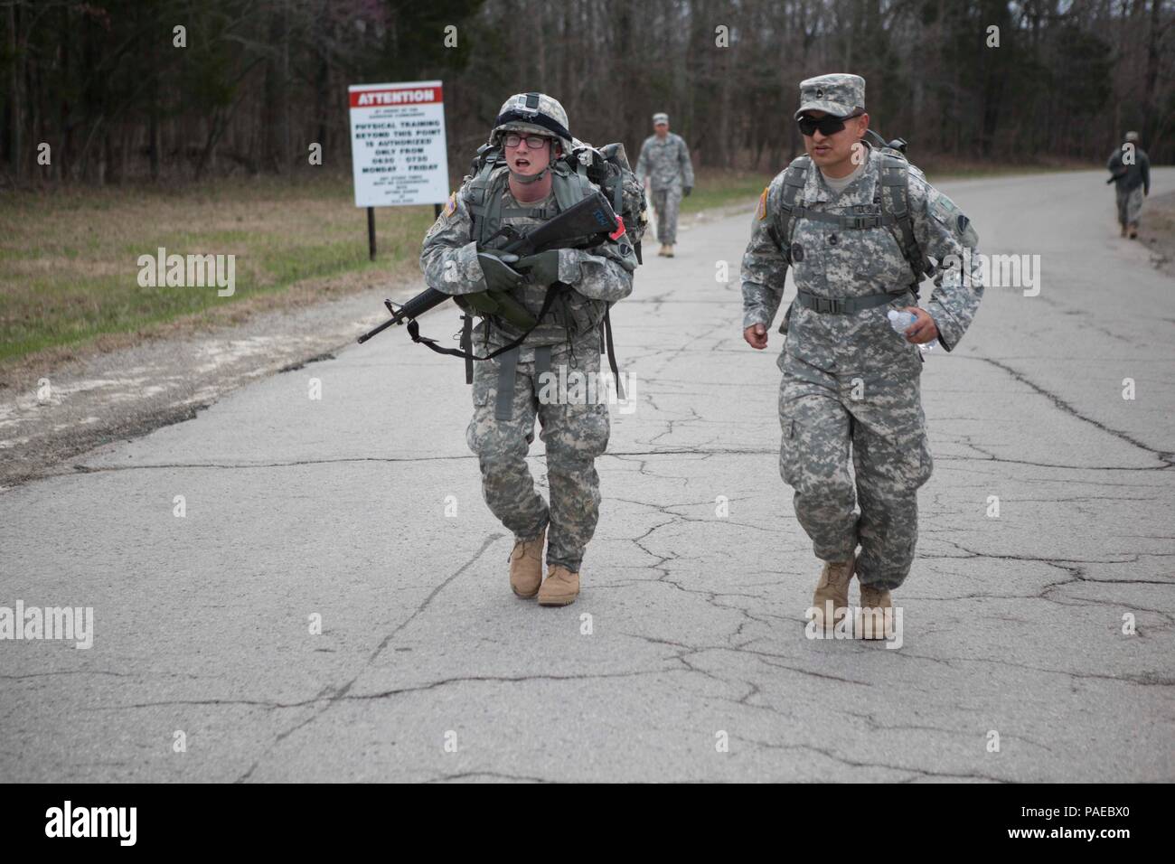 U.S. Army Spc. Charles Mceown of the 84th Training Command competes in ...