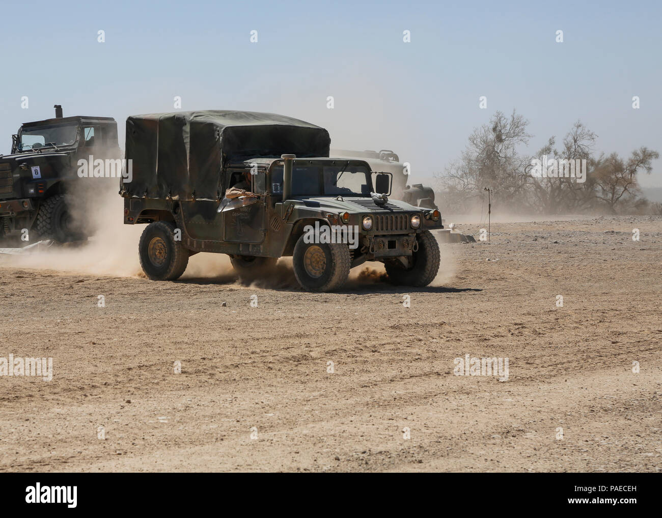U.S. Marine Corps high-mobility multipurpose wheeled vehicle (HMMWV ...