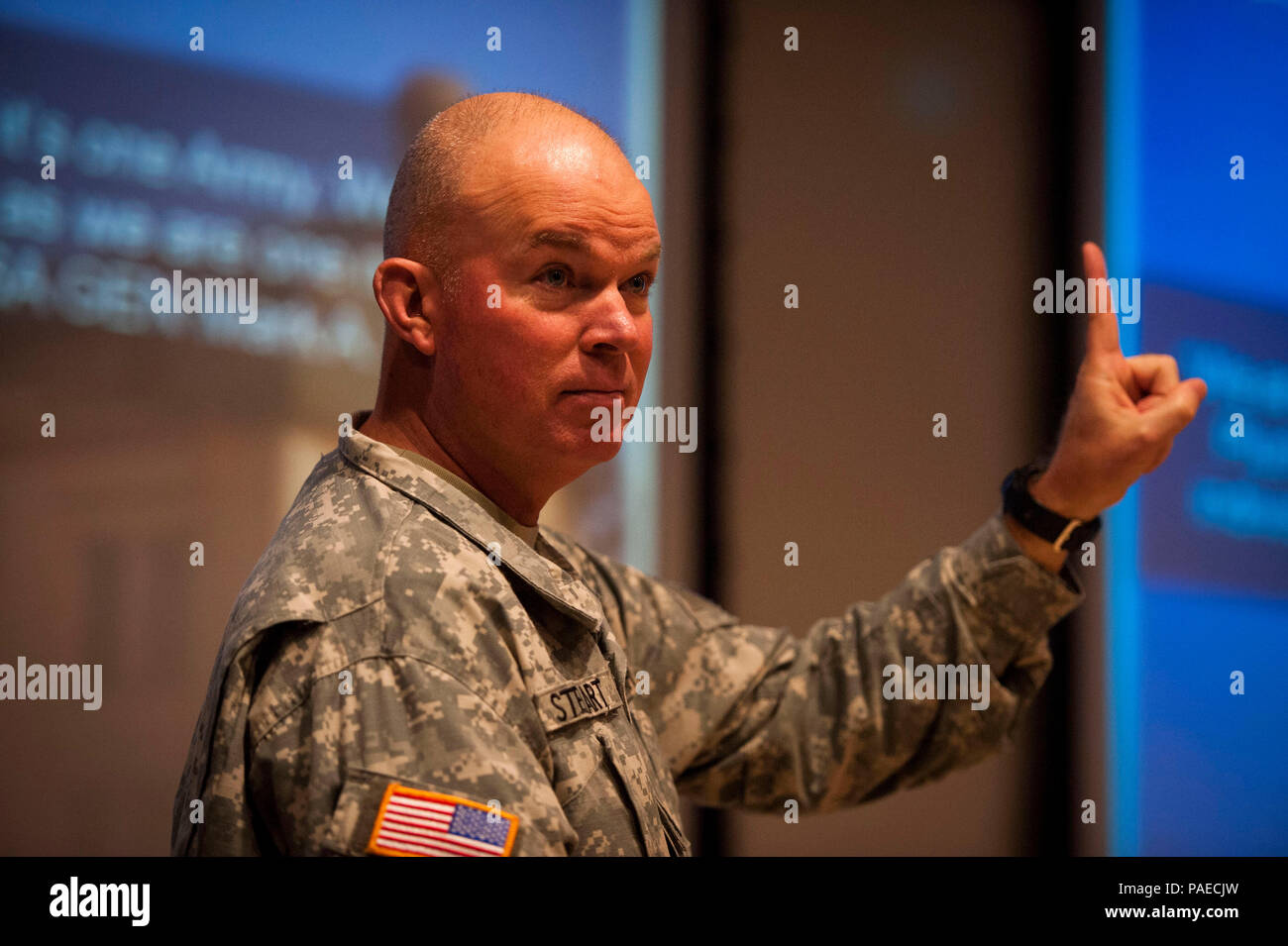 Sgt Maj.David Stewart, stationed at the Center of the Army Profession ...