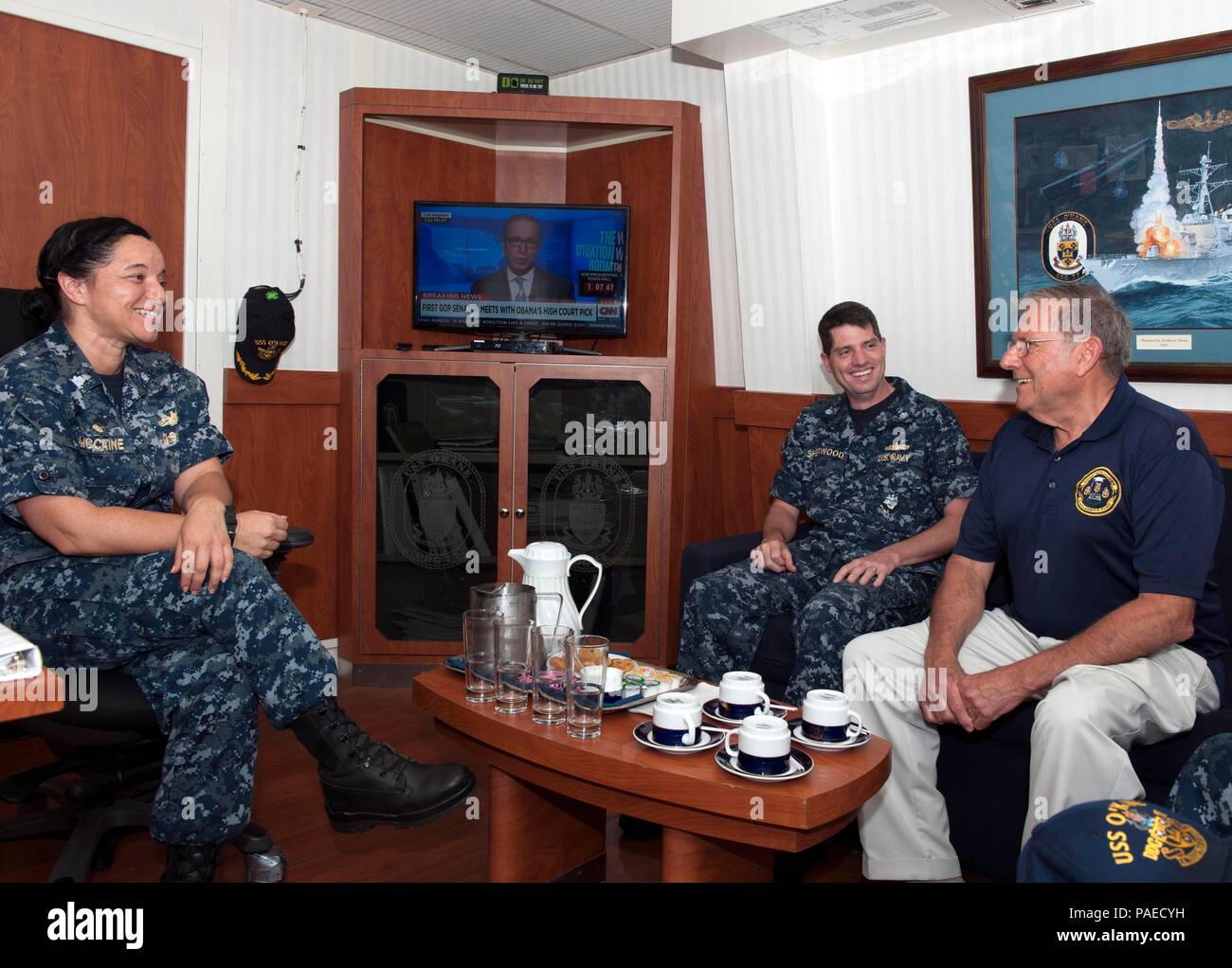 160329-N-ON468-005 PEARL HARBOR (March 29, 2016) Retired Master Chief ...