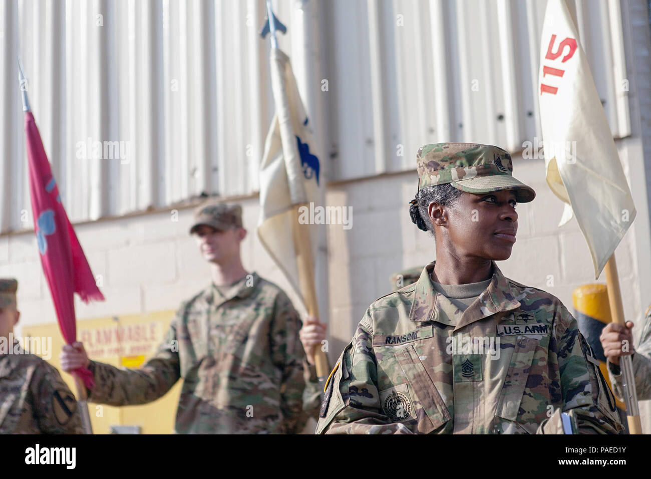 Command Sgt. Maj. Adrianne Ransom, 115th Brigade Sustainment Battalion ...