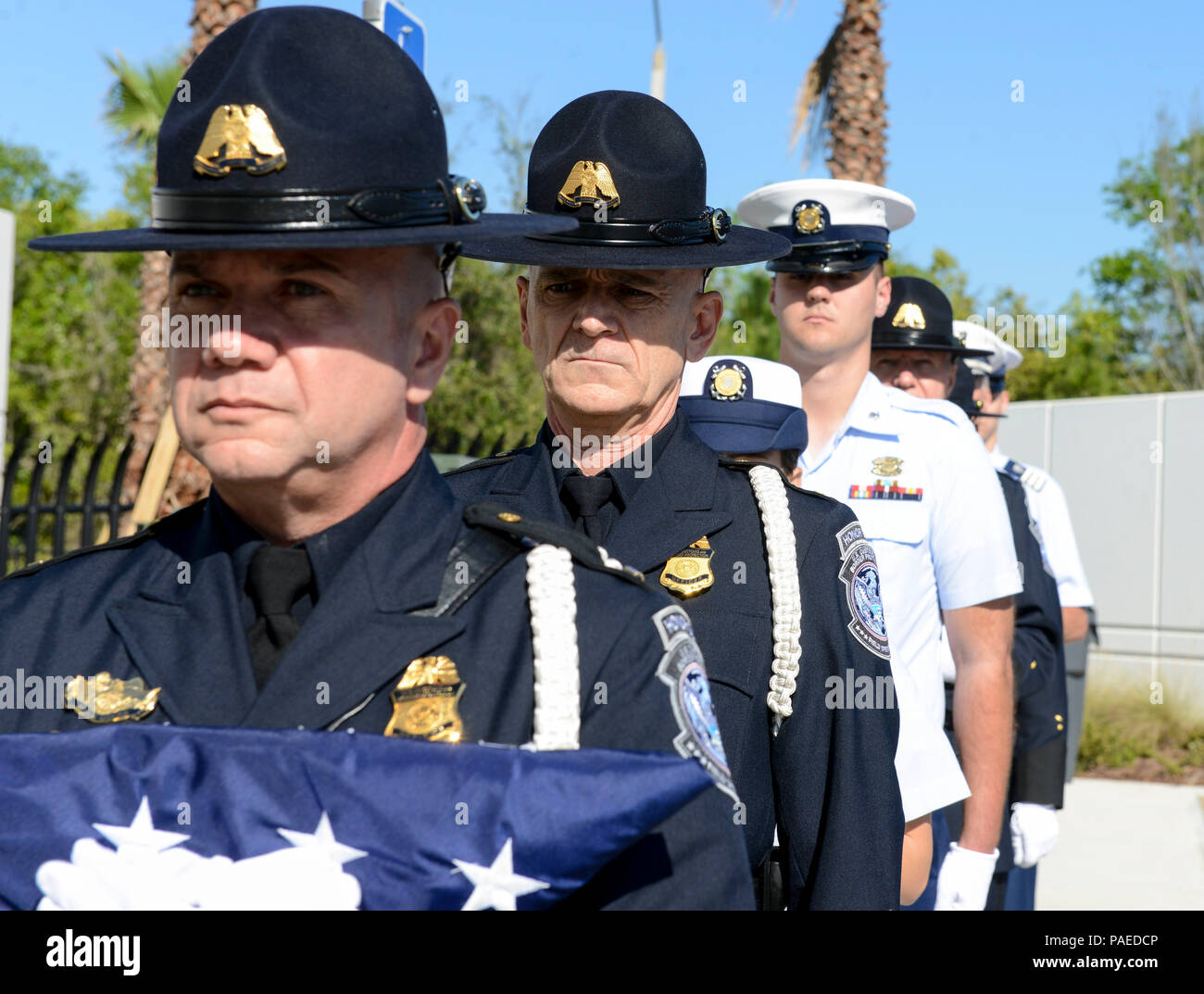Members of a joint U.S. Customs and Border Protection and Coast Guard ...