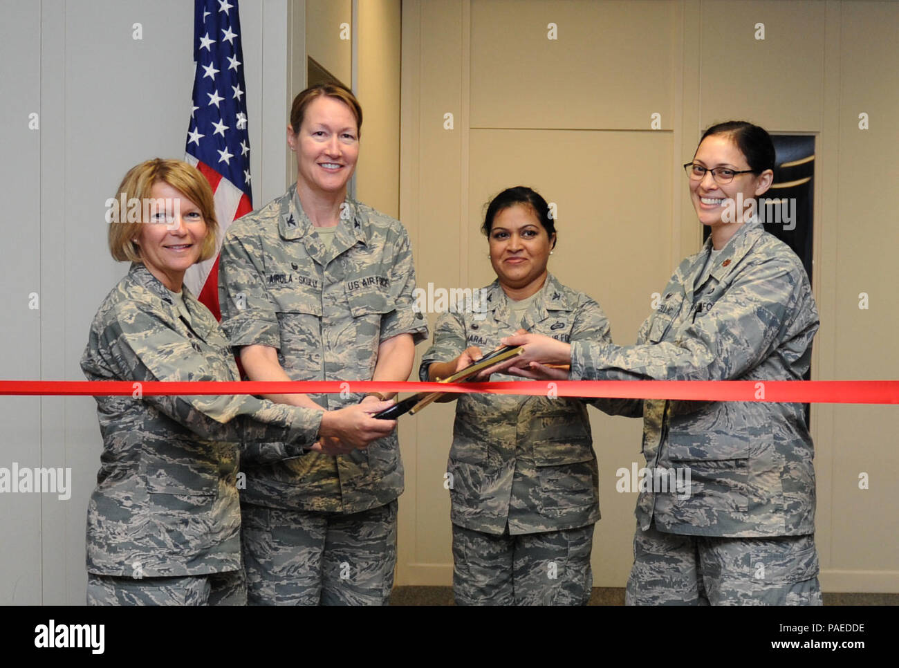 Lt. Col. Teresa King, 81st Force Support Squadron commander, Col. Susan ...