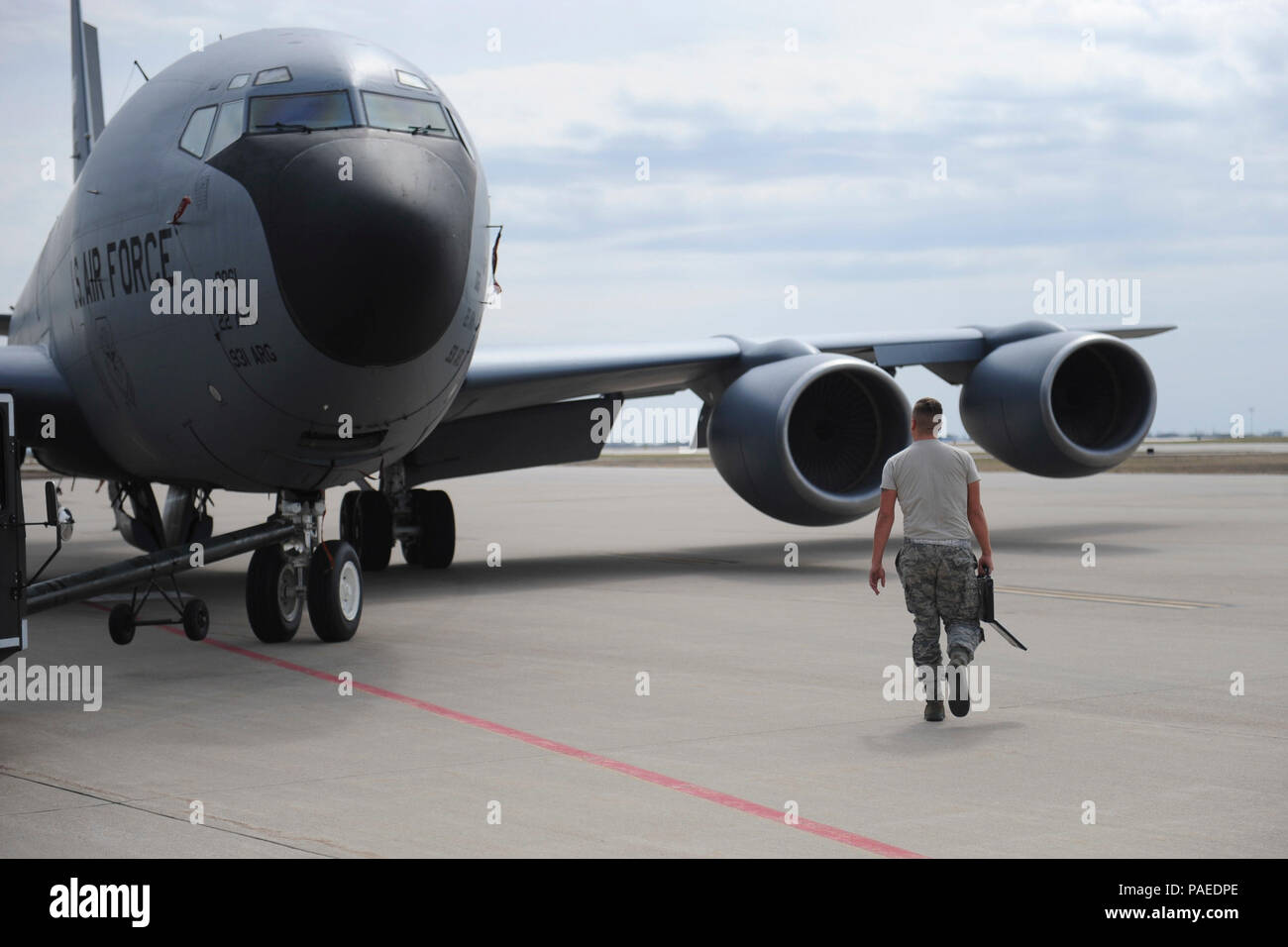 Staff Sgt. Austin Weber, 22nd Aircraft Maintenance Squadron crew chief ...