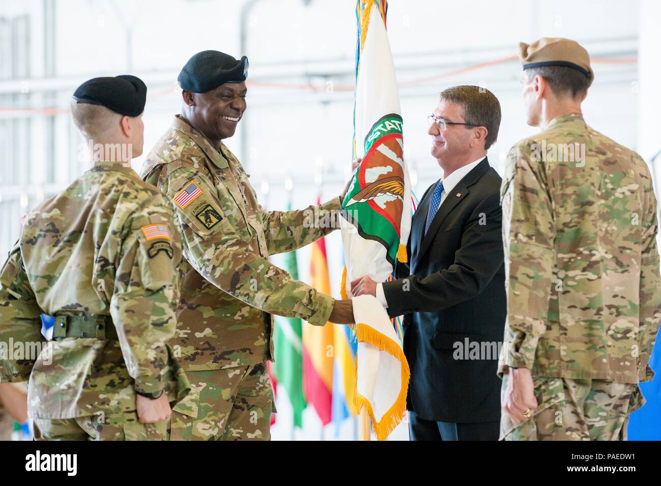 Outgoing commander of U.S. Central Command U.S. Army Gen. Lloyd Austin ...